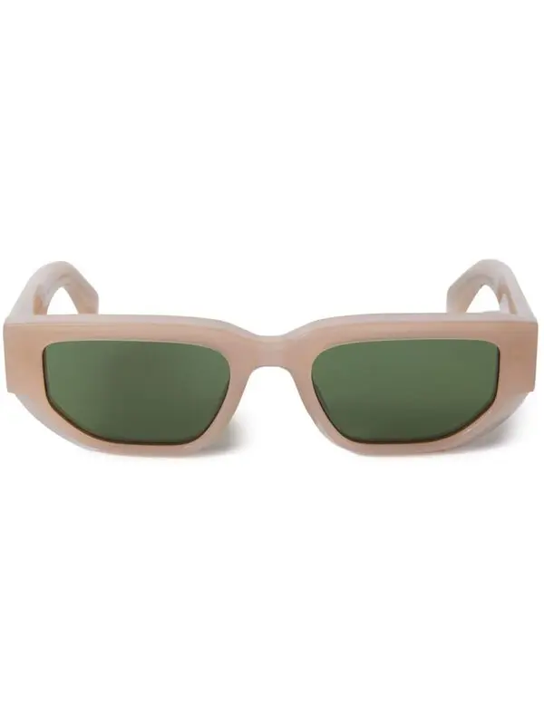 Off-White Greeley Rectangle-frame Sunglasses - Neutrals
