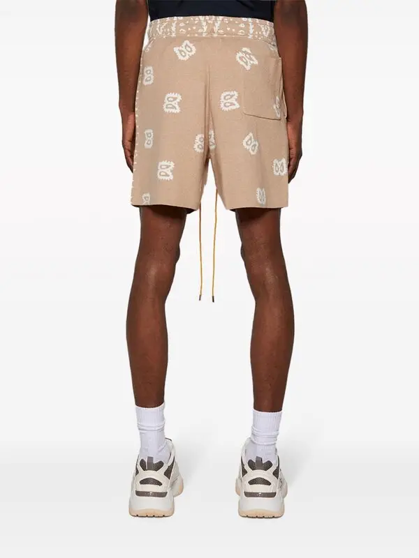 Rhude Bandana-print Knit Shorts