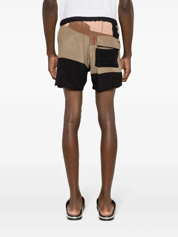 AMIR SLAMA Graphic-print Silk Shorts