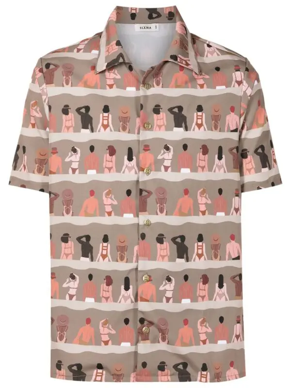 AMIR SLAMA Graphic-print Shirt