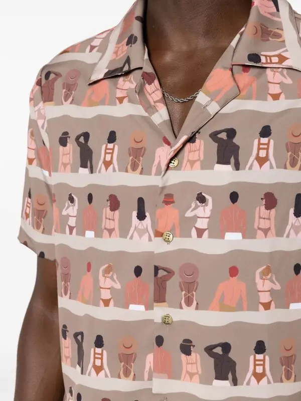 AMIR SLAMA Graphic-print Shirt