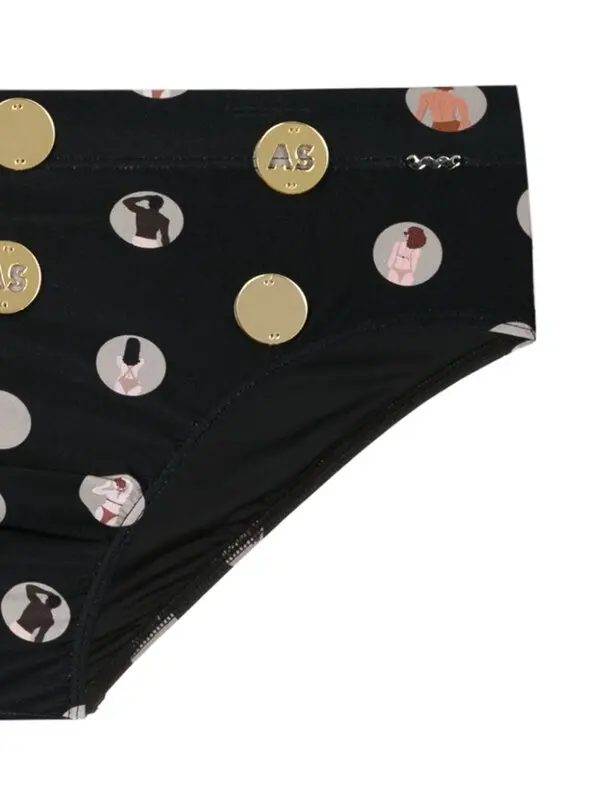 AMIR SLAMA Graphic-print Swim Trunks