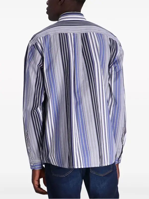 BOSS Lambey Striped Cotton Shirt