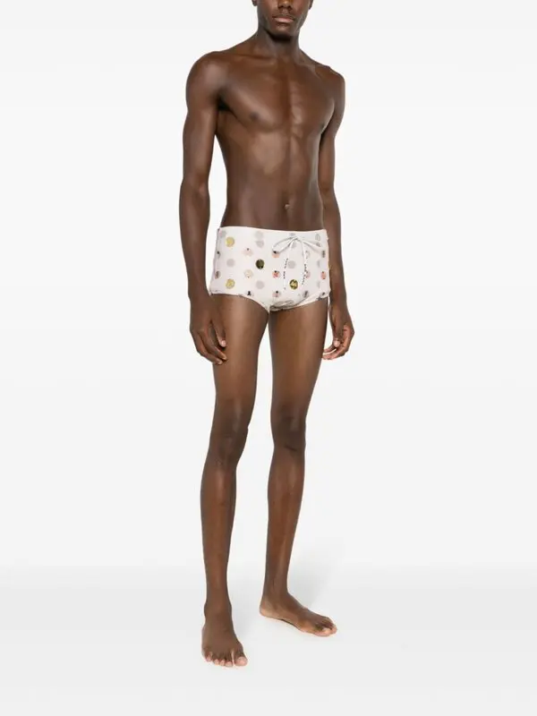 AMIR SLAMA Graphic-print Swim Trunks