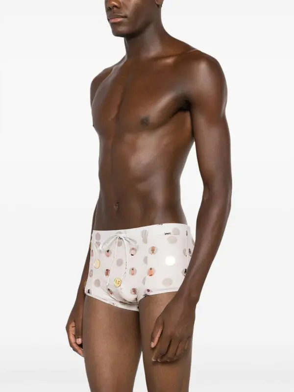 AMIR SLAMA Graphic-print Swim Trunks