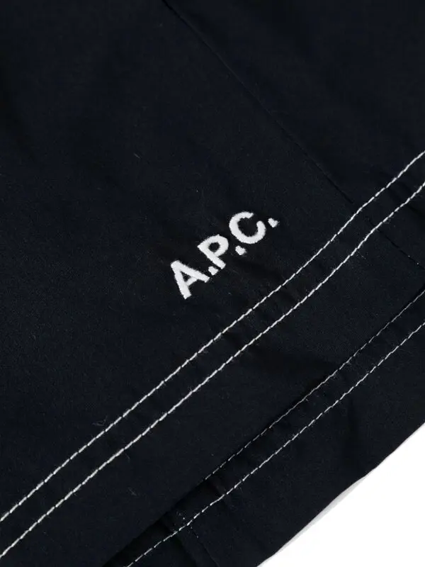 A.p.c. Logo-embroidered Swim Shorts