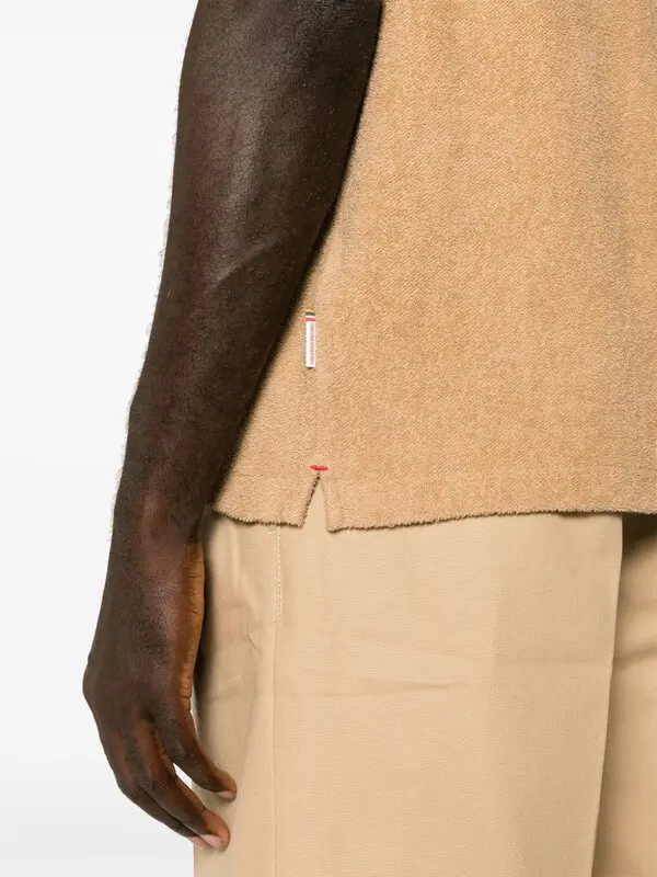 Orlebar Brown Howell Towelling-finish Shirt - Neutrals