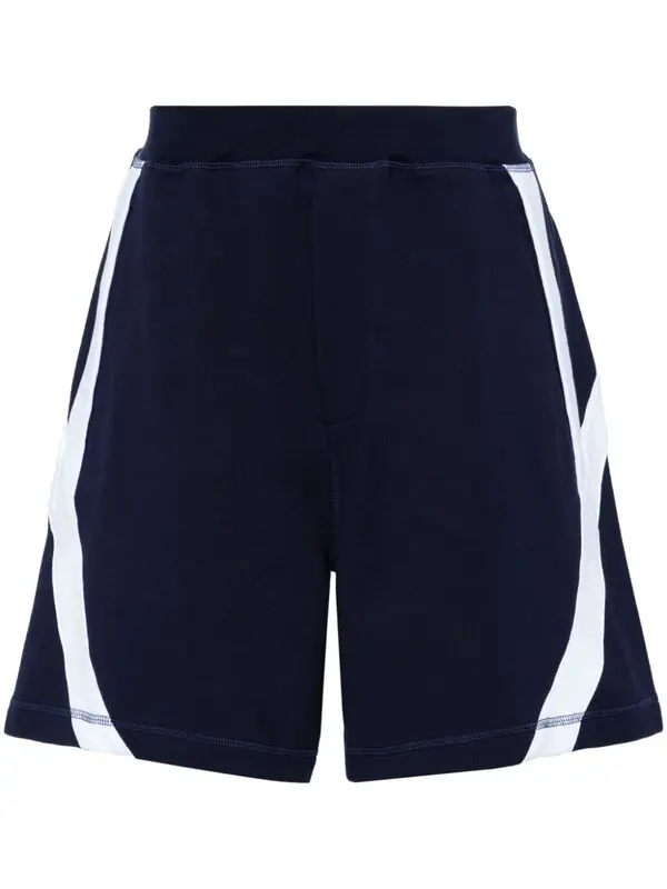 Dsquared2 Contrasting-trim Track Shorts - Blue