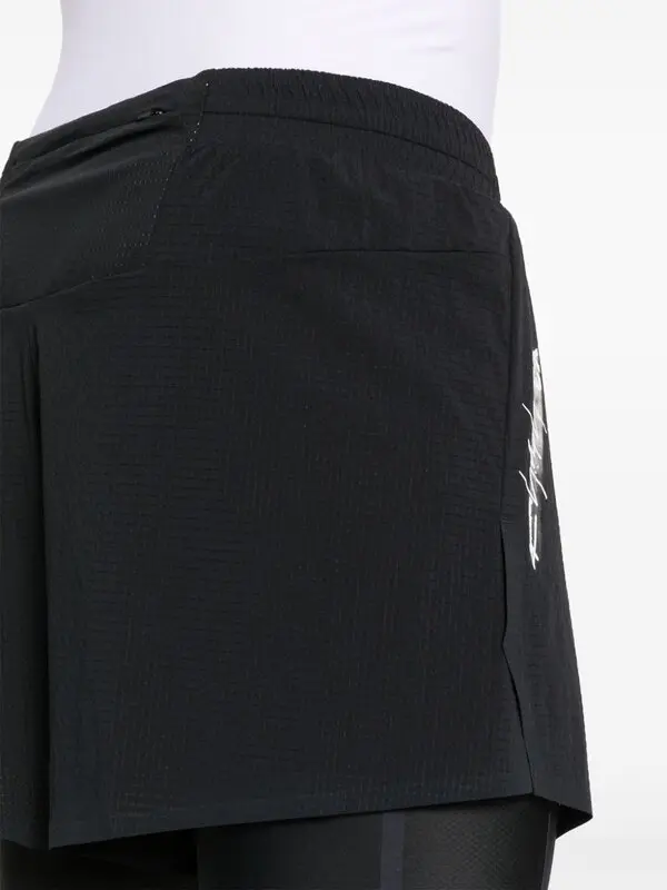 Y3 Logo-print Ripstop Running Shorts