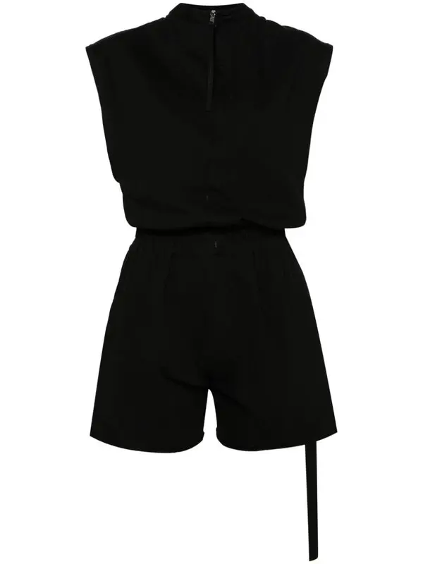 Rick Owens Sleeveless Jersey Playsuit - Black