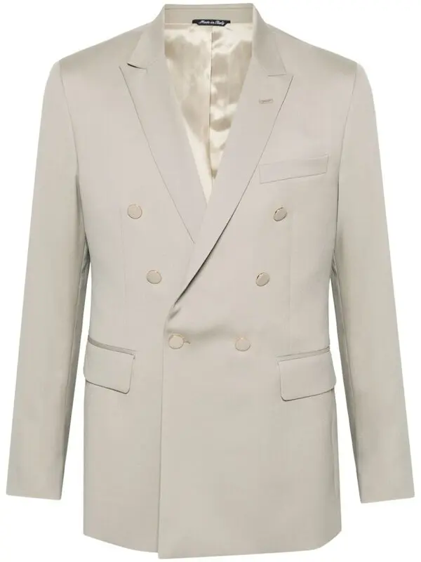 ERALDO Double-breasted Blazer - Neutrals