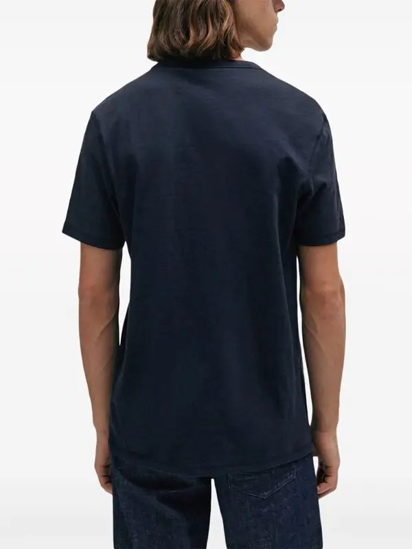BOSS Logo-print Cotton T-shirt - Blue