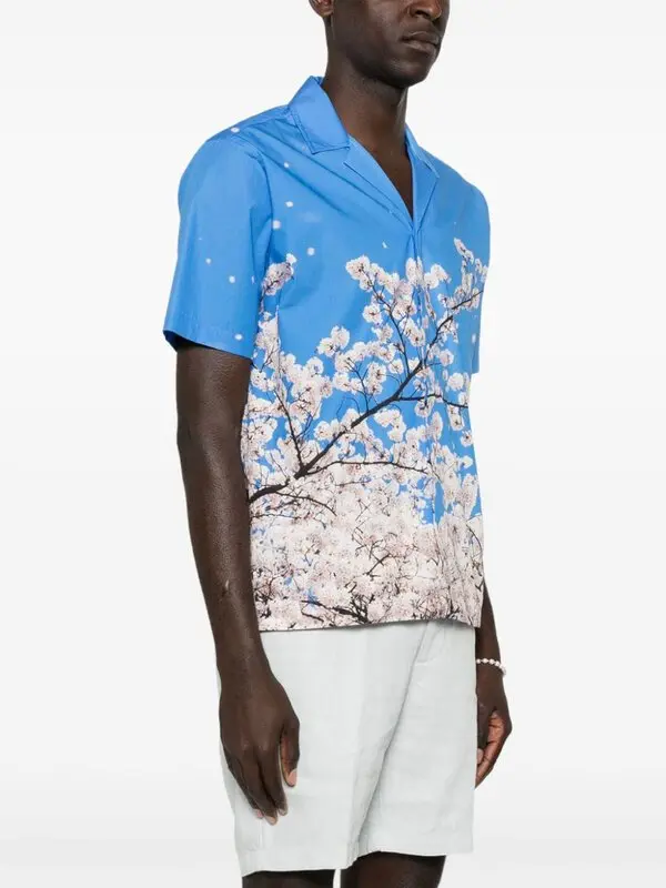 Orlebar Brown Maitan Floral-print Shirt - Blue