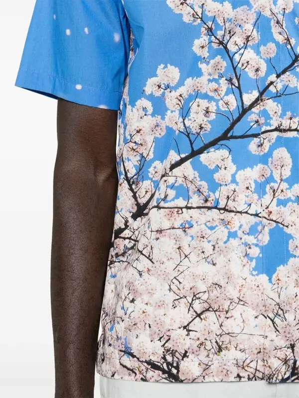 Orlebar Brown Maitan Floral-print Shirt - Blue
