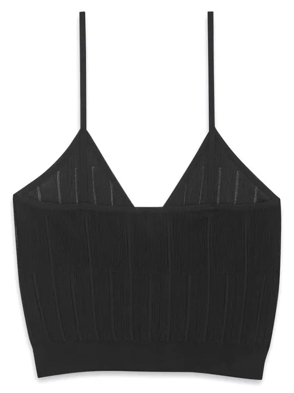 Saint Laurent Striped Knitted Tank Top