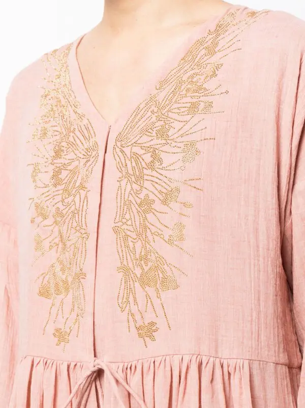 BAMBAH Stud-embellished Kaftan Dress
