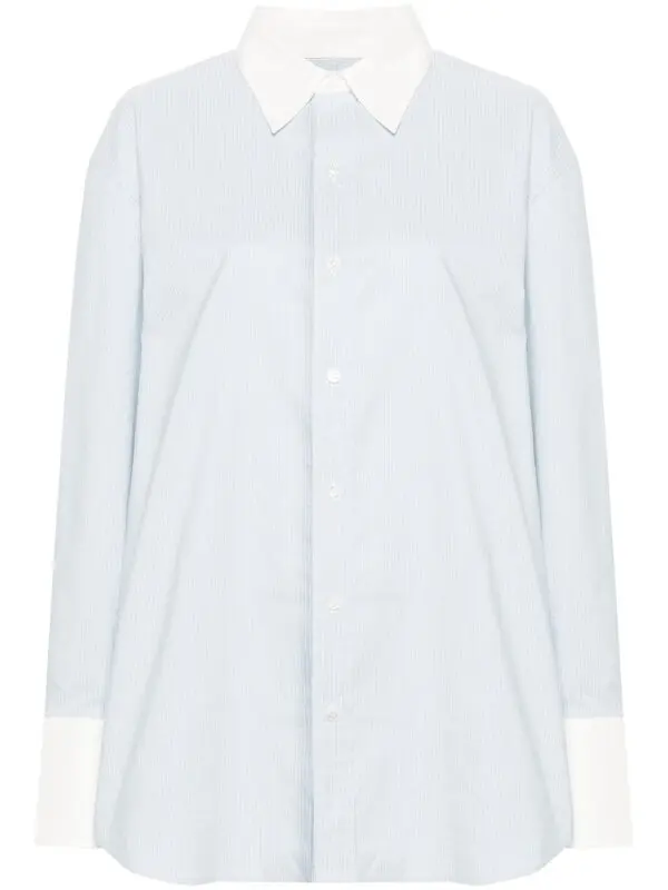 Saint Laurent Winchester Striped Shirt - Blue