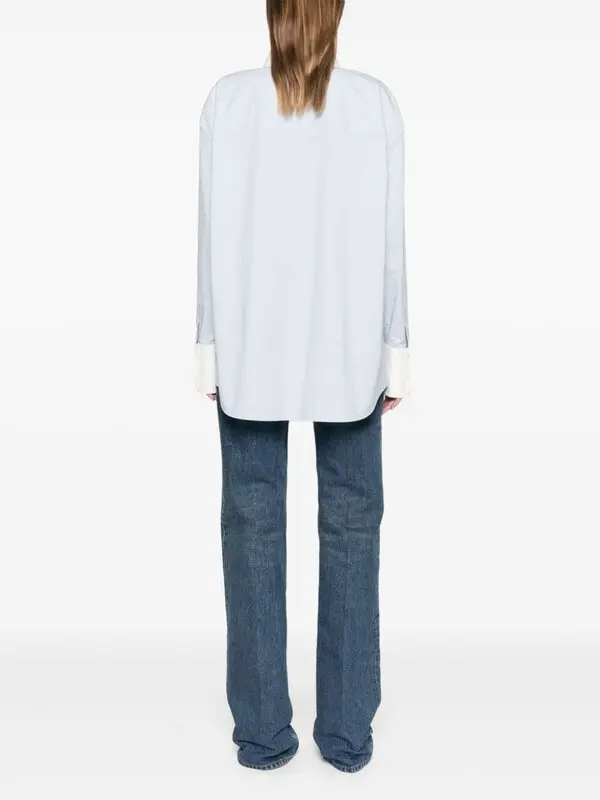 Saint Laurent Winchester Striped Shirt - Blue