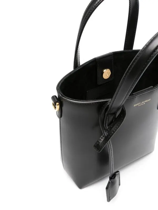 Saint Laurent Mini Leather Shopping Tote