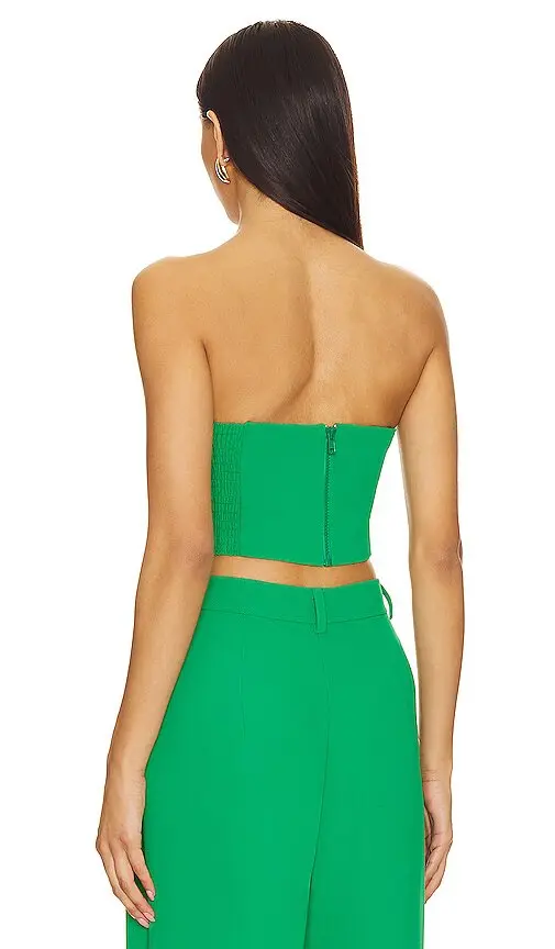 Amanda Uprichard Sabine Crop Top - Jungle