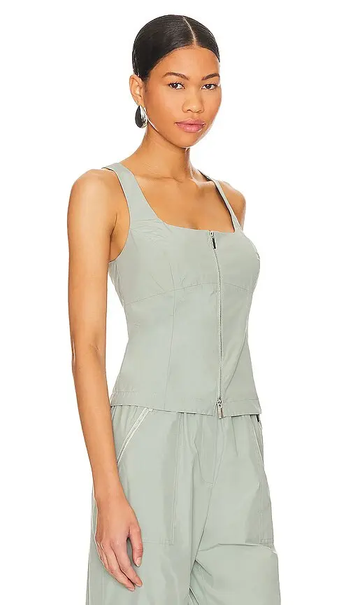 Amanda Uprichard Violet Top - Sage