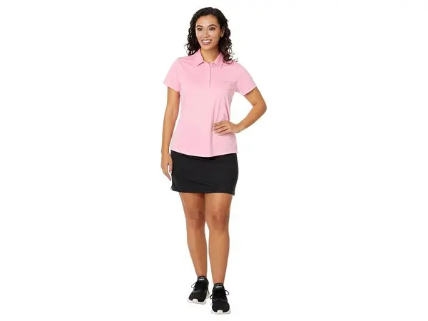 Adidas Performance Solid Short Sleeve Golf Polo Shirt Clothing Collegiate - Pink