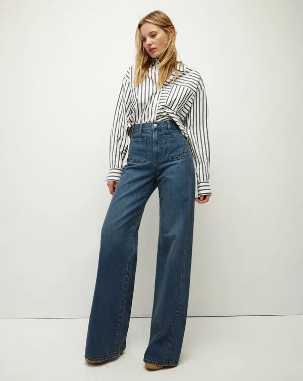 Veronica Beard Taylor Wide-leg Jean