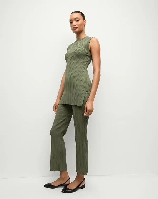 Veronica Beard Semma Ribbed Tank