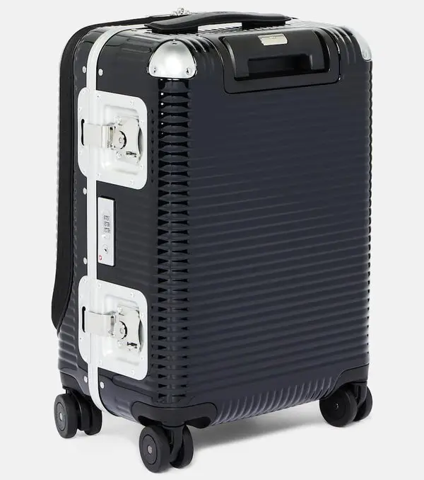 FPM MILANO Bank Light Spinner 53 Front Pocket Suitcase - Black