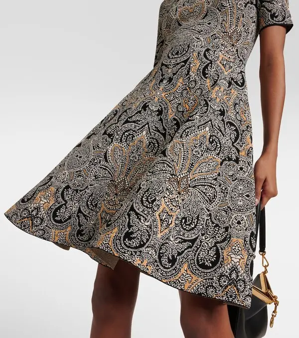 Etro Paisley Printed Minidress - Black