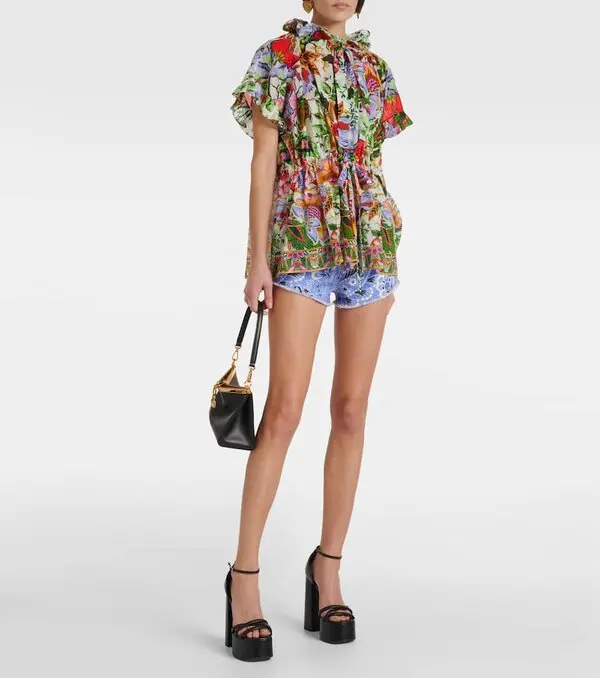 Etro Floral Cotton Blouse