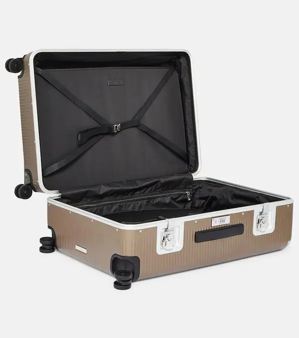 FPM MILANO Bank Light Trunk On Wheels Suitcase - Brown