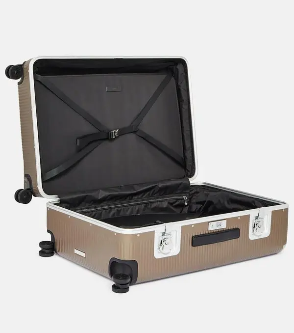 FPM MILANO Bank Light Trunk On Wheels Suitcase - Brown