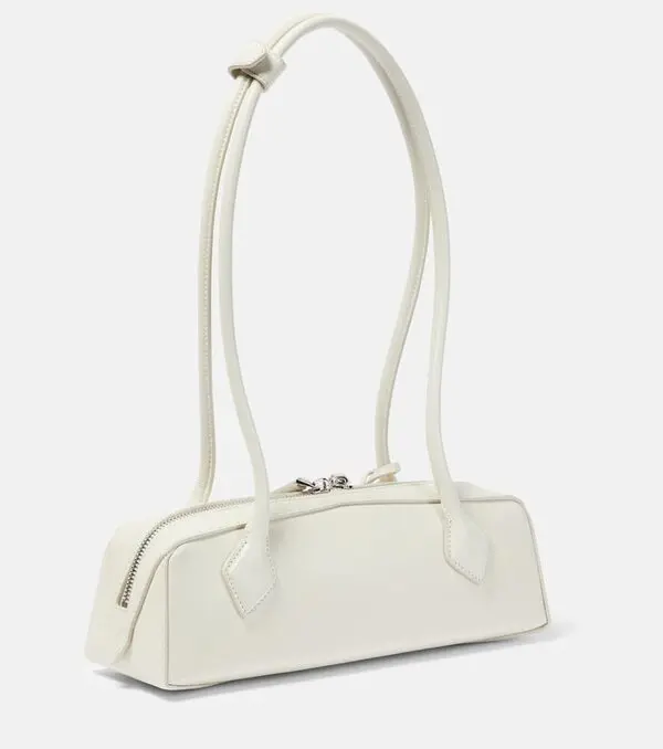 Alaïa Le Teckel Small Leather Shoulder Bag - White