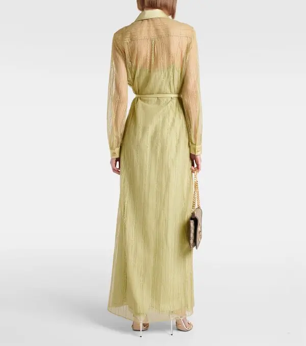 slim fit dress slacks Gucci Green Lace Skirt main image 1