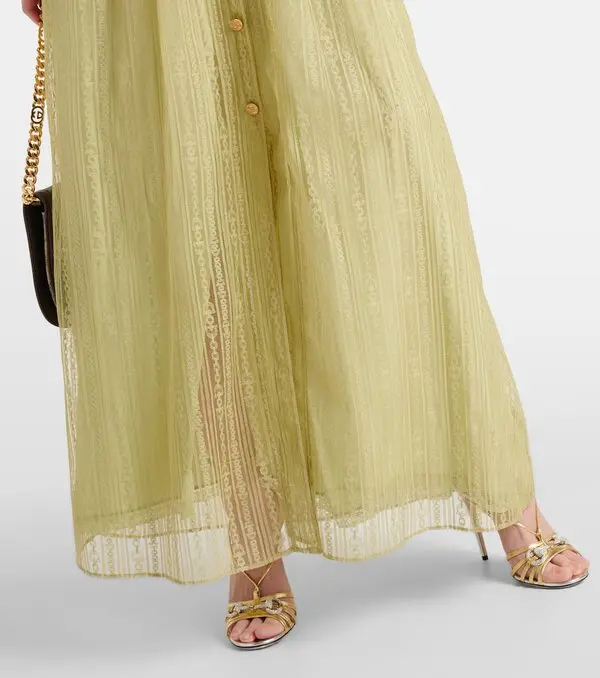 Gucci Horsebit Lace Maxi Dress