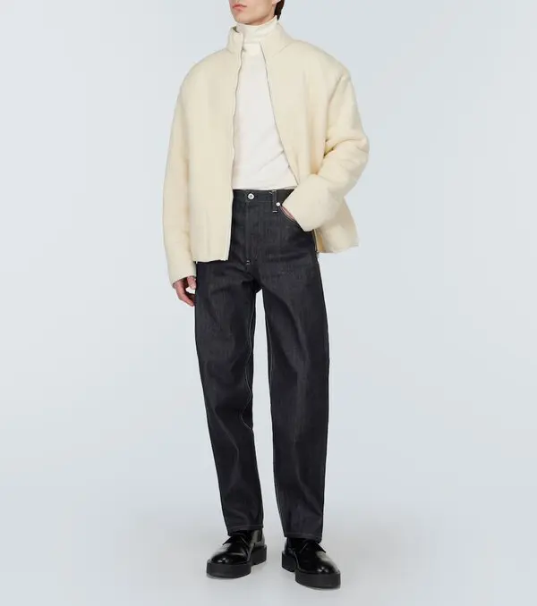 JIL SANDER Cotton Fleece Zip-up Jacket