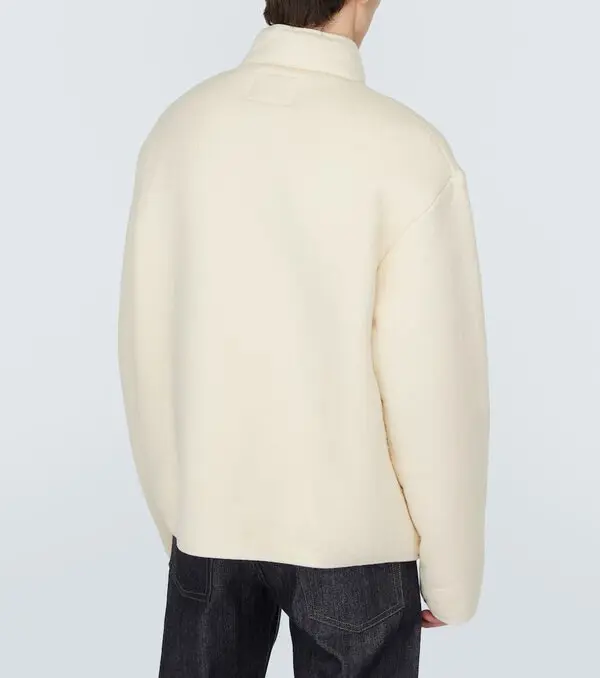 JIL SANDER Cotton Fleece Zip-up Jacket