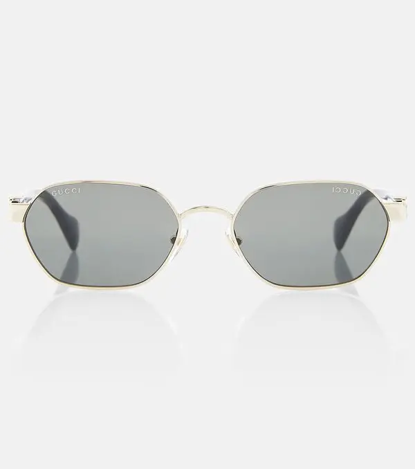 Gucci Double G Octagon Sunglasses - Black