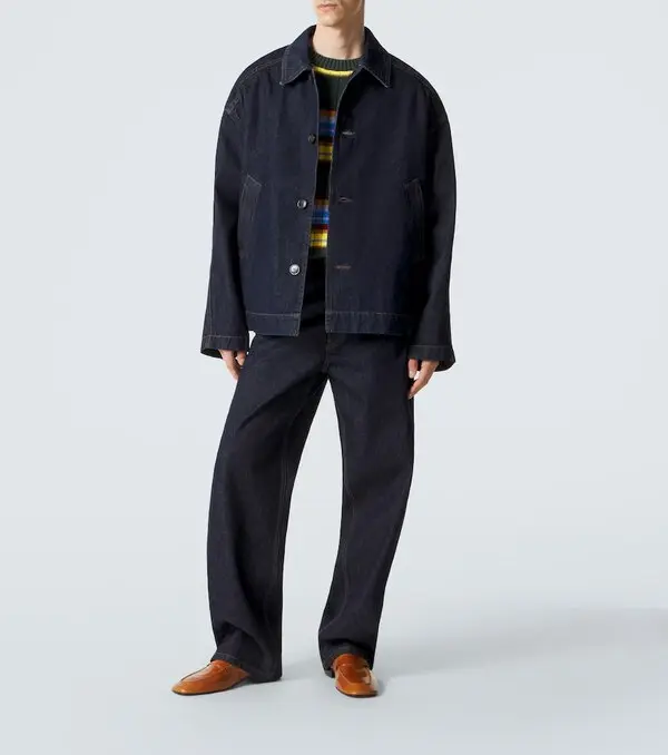 Dries Van Noten Indigo Denim Jacket - Blue