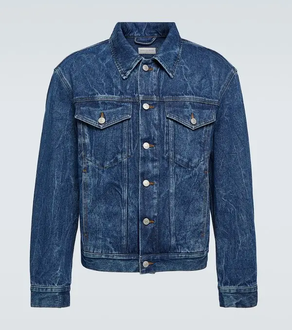 Dries Van Noten Indigo Denim Jacket - Blue