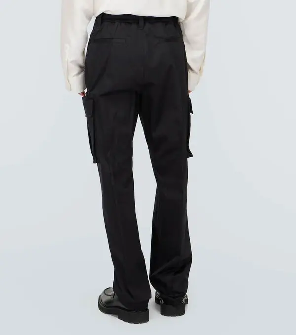Versace Cotton Gabardine Cargo Pants