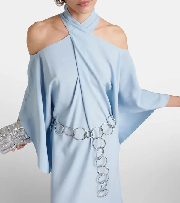 TALLER MARMO Mambo Halterneck Crêpe Kaftan