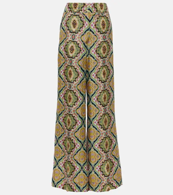 Etro Printed Wide-leg Pants - Multicoloured