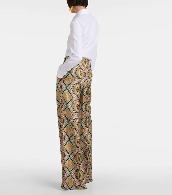 Etro Printed Wide-leg Pants - Multicoloured
