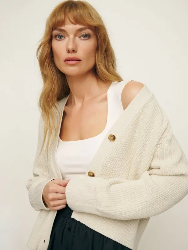 REFORMATION Jessa Cotton Cardigan