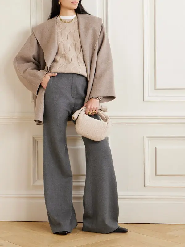 Loro Piana Cashmere Flared Pants - Gray