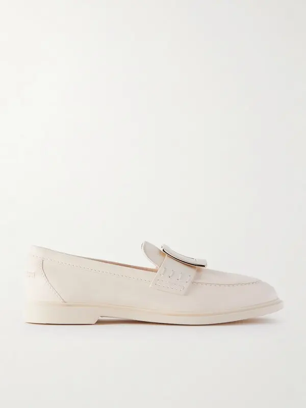 ROGER VIVIER Summer Leather Loafers - White