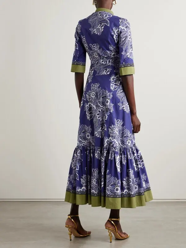 Etro Floral-print Midi Dress