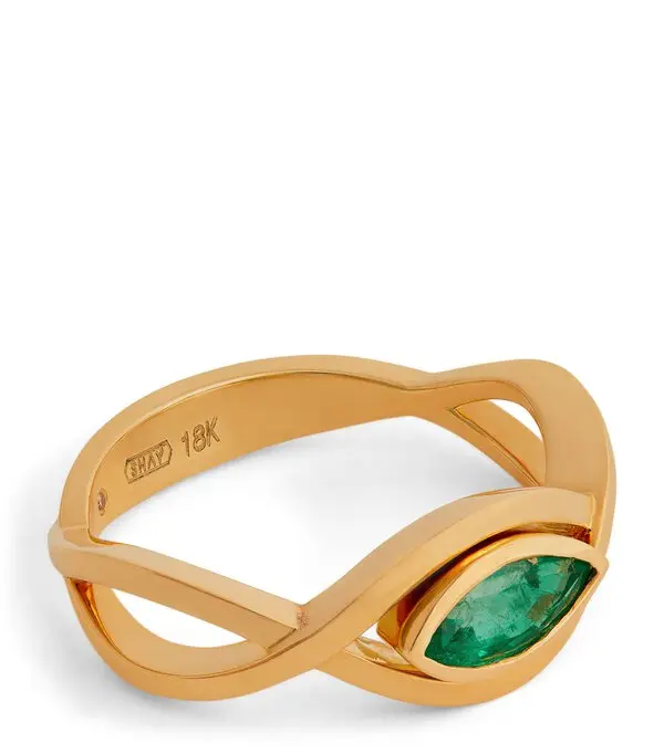Shay Yellow And Emerald Ring